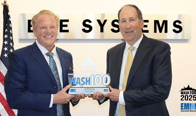 BAE Systems’ Al Whitmore Receives 2025 Wash100 Award