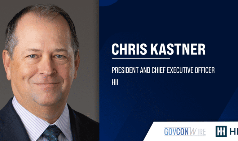 HII CEO Chris Kastner. HII reported an increase of 3.5 percent for the second quarter of fiscal 2025.