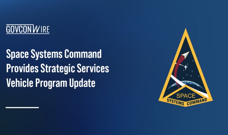 Space Systems Command logo. The Space Systems Command issued a special notice for the Strategic Services Vehicle program.