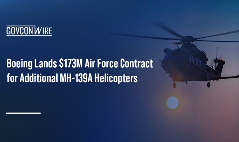 Boeing Lands USAF Contract for 8 More MH-139A Helicopters